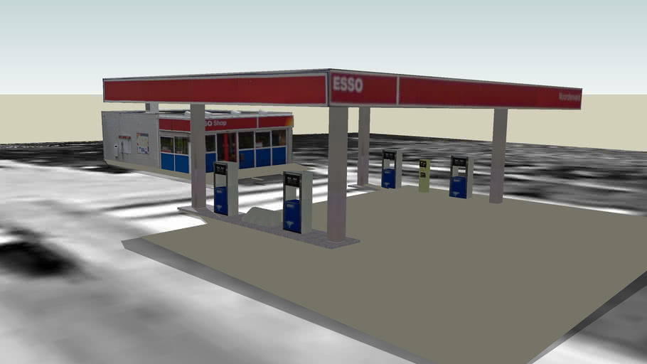 Esso Tankstation Noordenveld | 3D Warehouse
