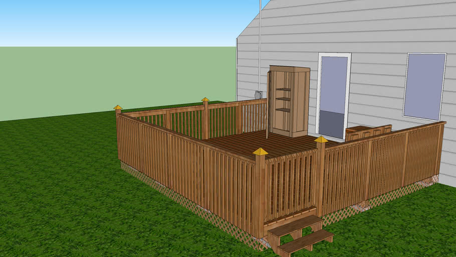16x16 foot deck | 3D Warehouse
