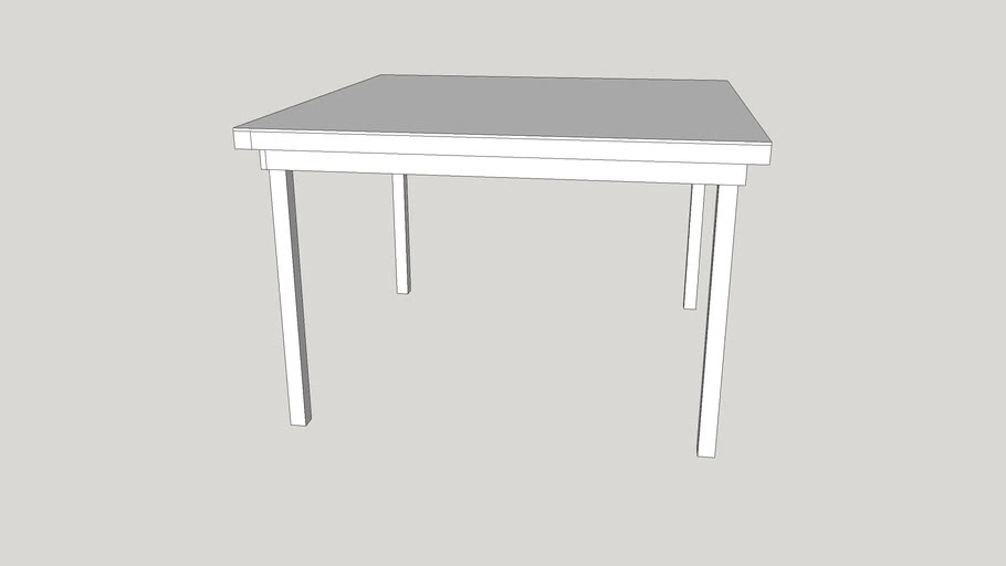 Basic Square Table | 3D Warehouse