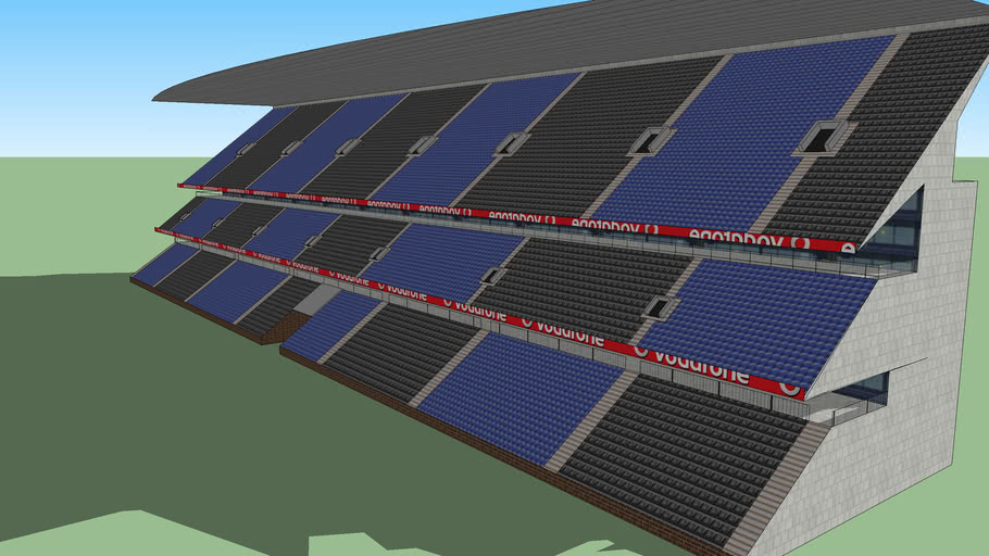 Modern 3 Tier Stadium Stand | 3D Warehouse