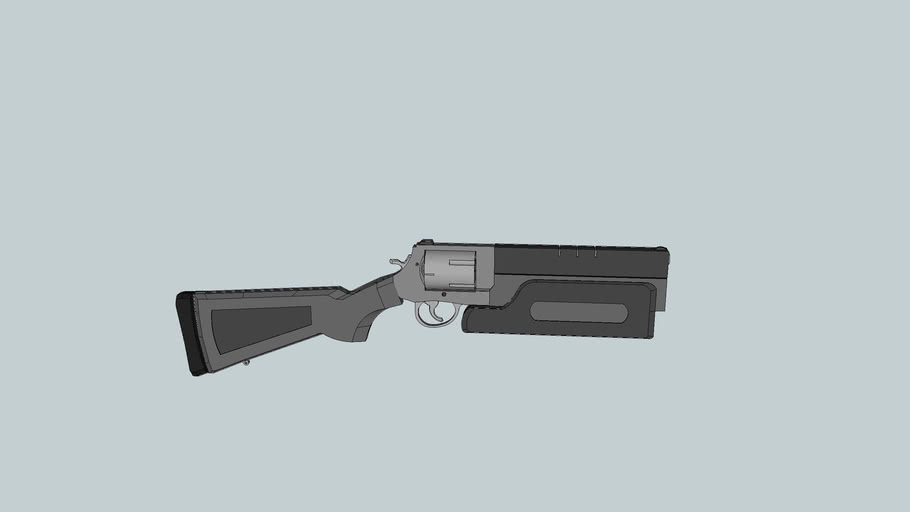 'Avenger' .500 revolving rifle | 3D Warehouse