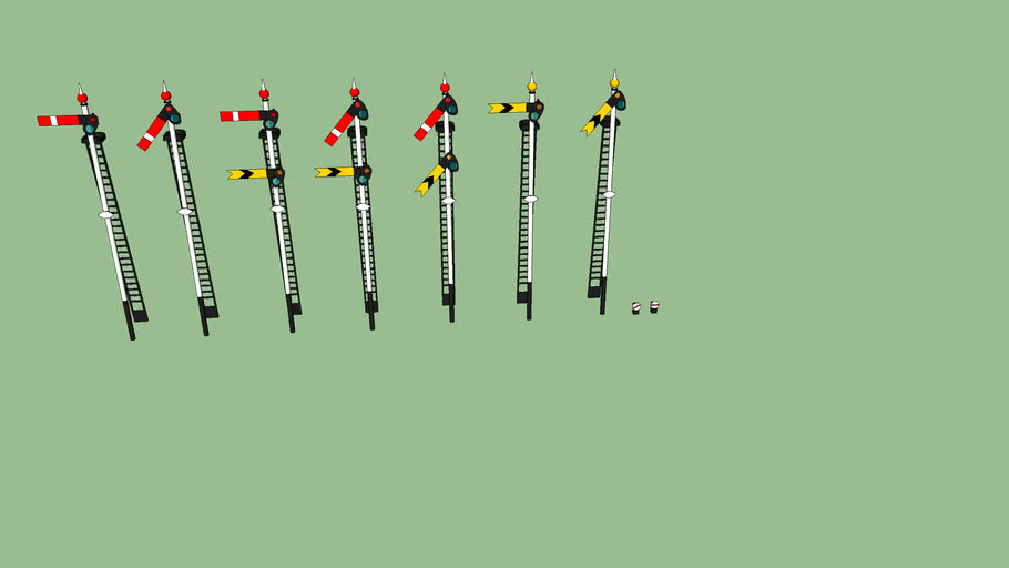 GWR Round-Post Signals | 3D Warehouse