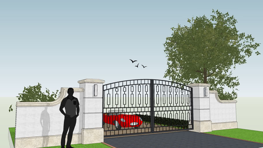 Bespoke Iron Gate | 3D Warehouse