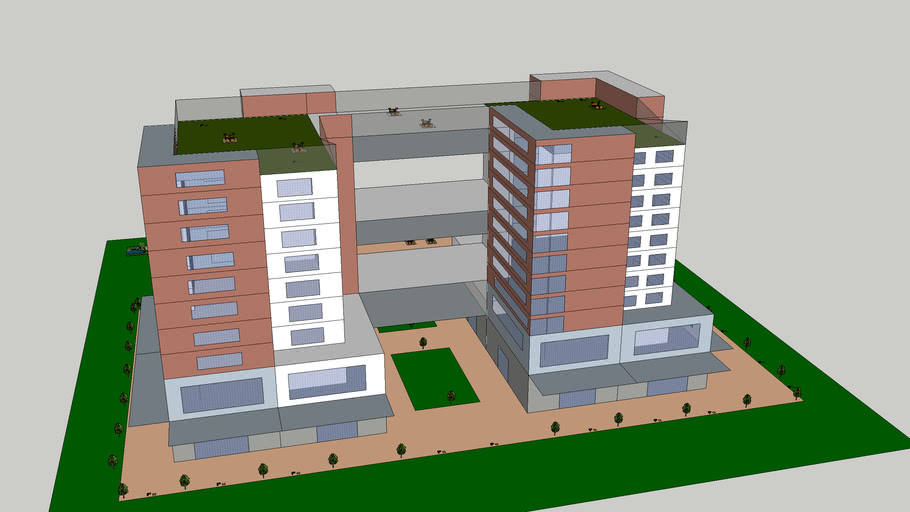 mixed use building | 3D Warehouse