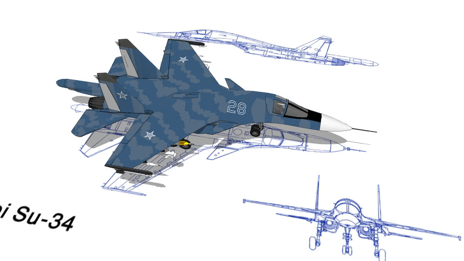Sukhoi Su-34 | 3D Warehouse