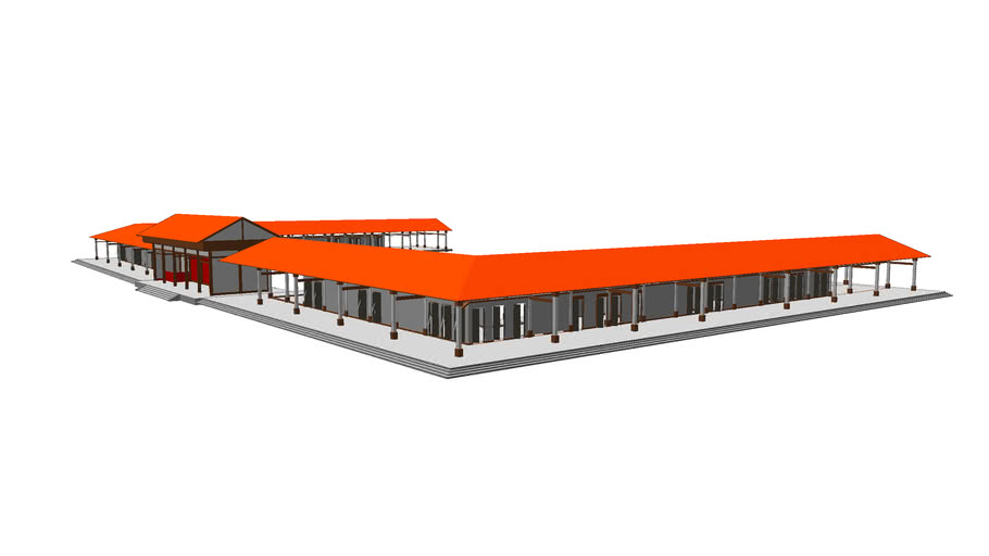 stalls and main entry | 3D Warehouse