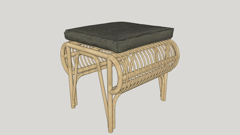 Small Rattan Bench | 3D Warehouse