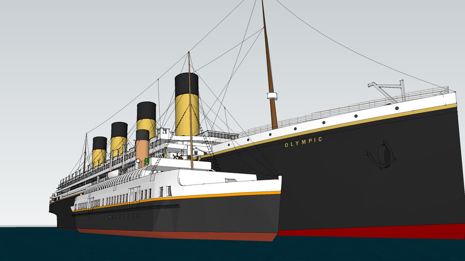 Rms Olympic in Cherbourg | 3D Warehouse
