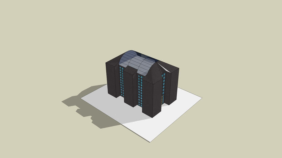 Black apartment building | 3D Warehouse