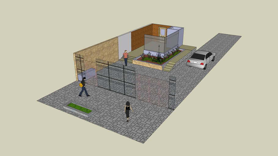 Projeto de portaria em edifício | 3D Warehouse