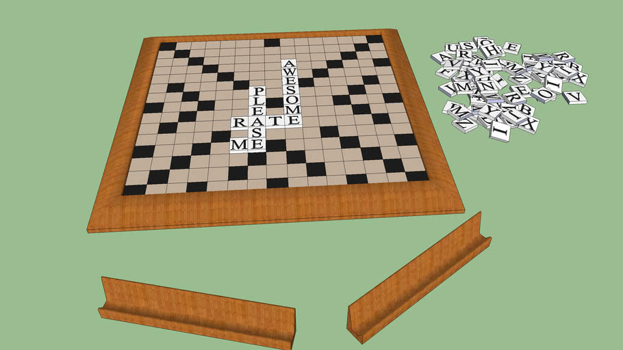 A scrabble board | 3D Warehouse