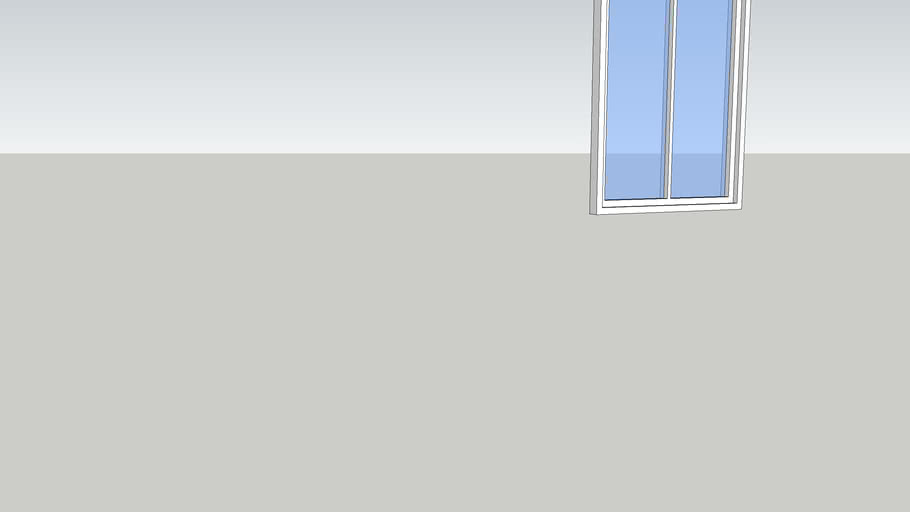 UPVC window - white - 140 x 200 cm | 3D Warehouse