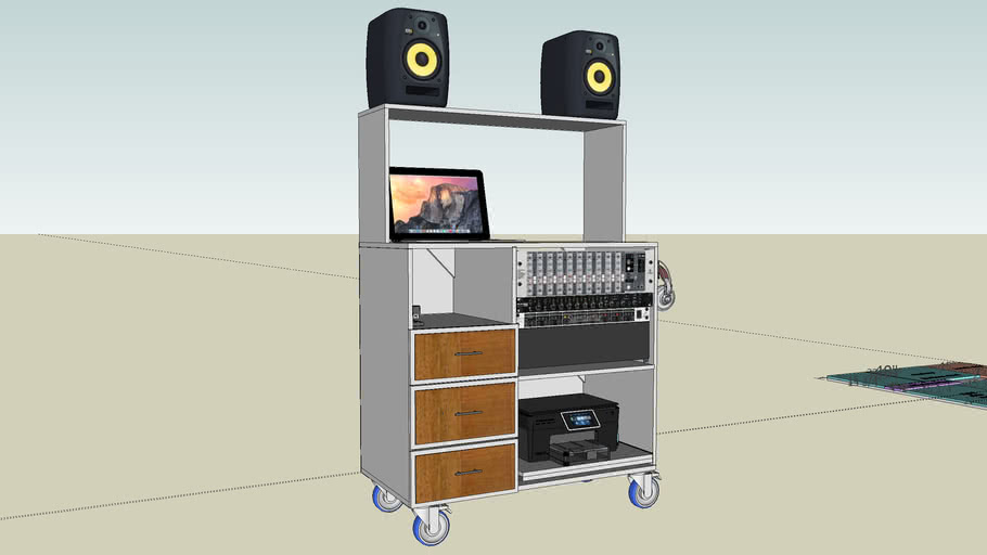 Music Lessons Teacher Audio Desk | 3D Warehouse