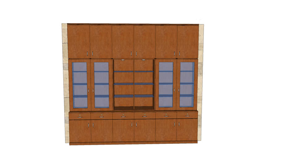 showcase With Cabinet | 3D Warehouse