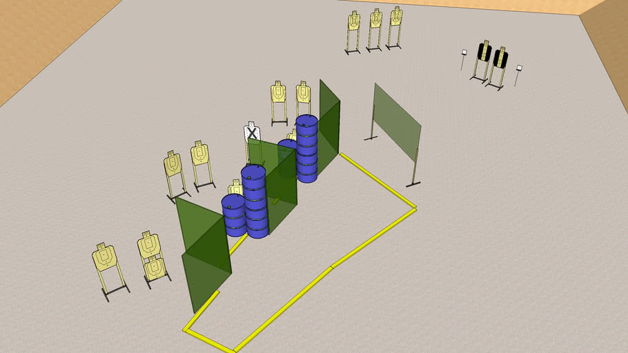 USPSA Stage - GetInTheDoorway | 3D Warehouse