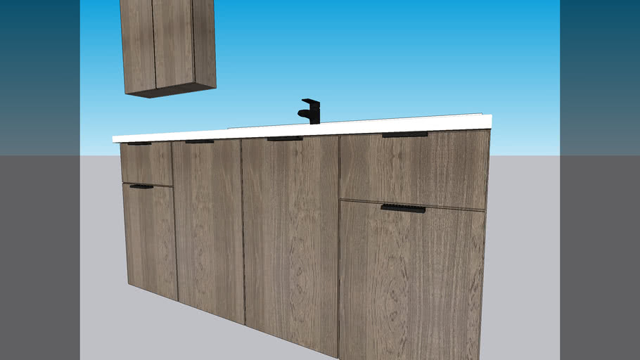 Floating Vanity Wood | 3D Warehouse