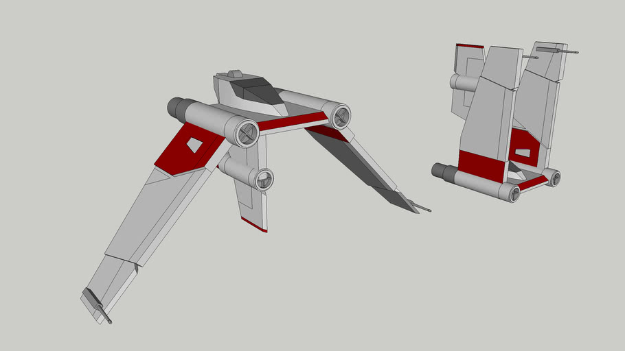 V-19 Torrent starfighter (landed & flying) | 3D Warehouse