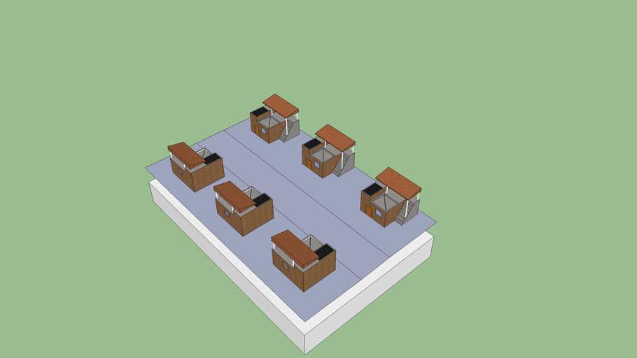 Rainwater harvesting housing complex | 3D Warehouse