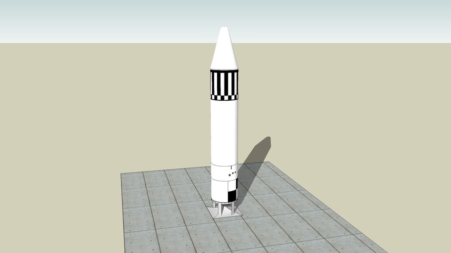 Juno II rocket | 3D Warehouse