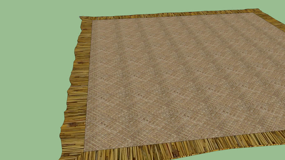 simple grass mat for inside tropical huts on this page | 3D Warehouse
