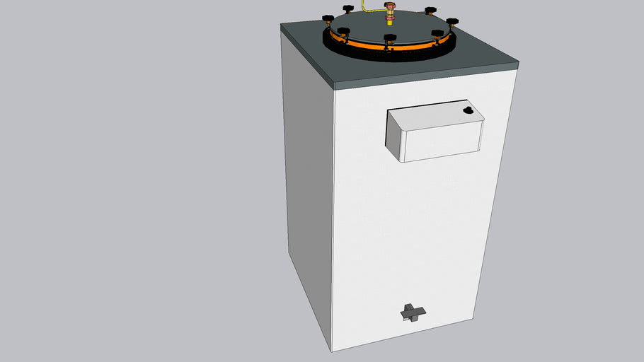 Autoclave Vertical 150L Phoenix Luferco / Vertical autoclave | 3D Warehouse