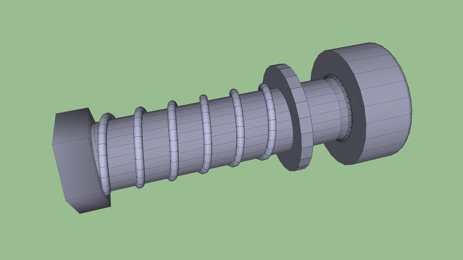 Spring Loaded Screw | 3D Warehouse