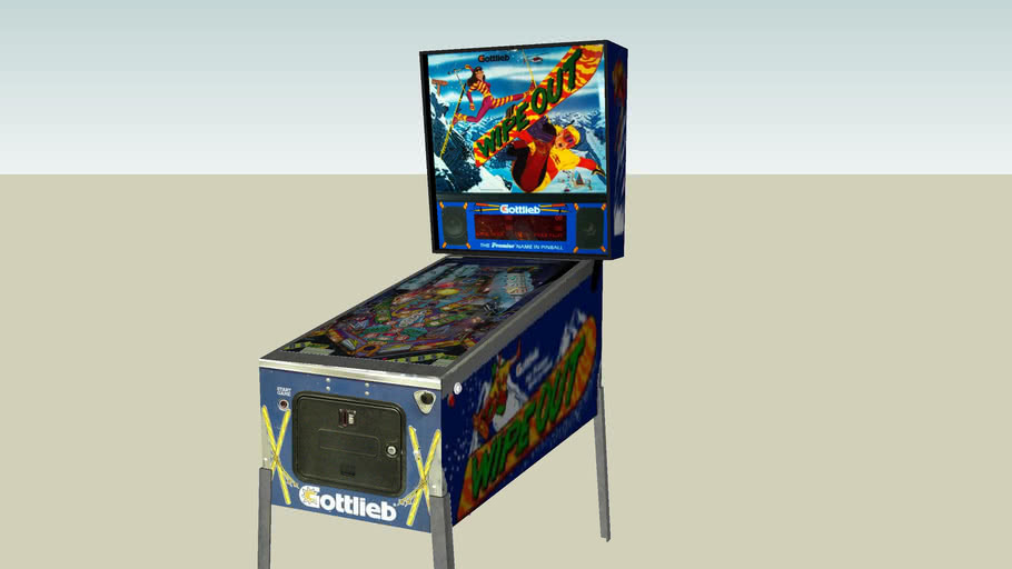 Wipeout pinball machine | 3D Warehouse