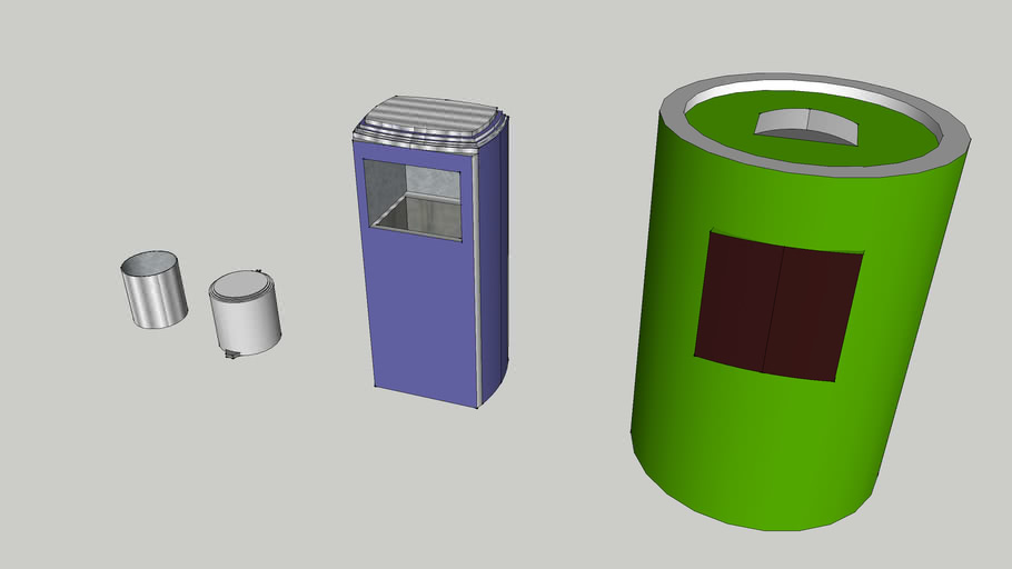 Rubbish bins | 3D Warehouse