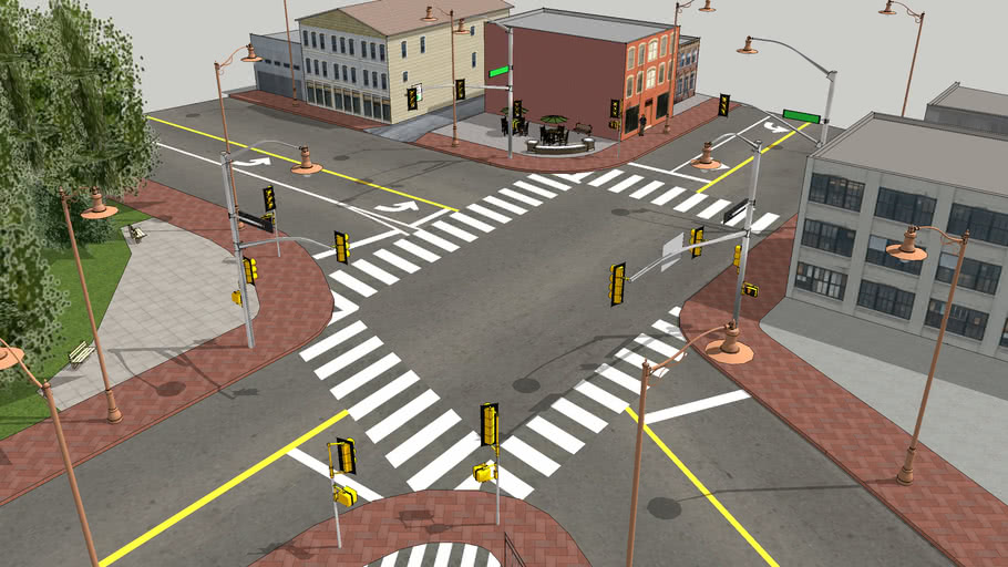 Tuscon Arizona intersection | 3D Warehouse
