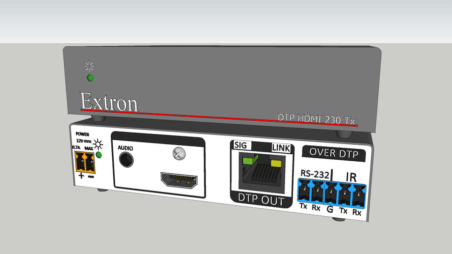 Extron DTP HDMI 4k 230 Tx | 3D Warehouse