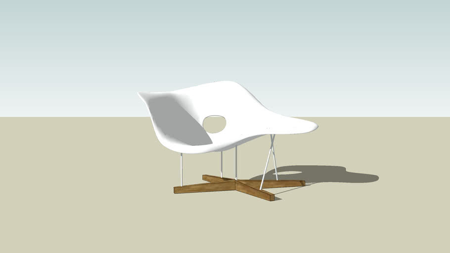 Cadeira Eames la Chaise | 3D Warehouse