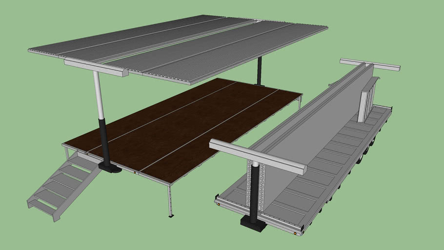 Portable stage trailer | 3D Warehouse