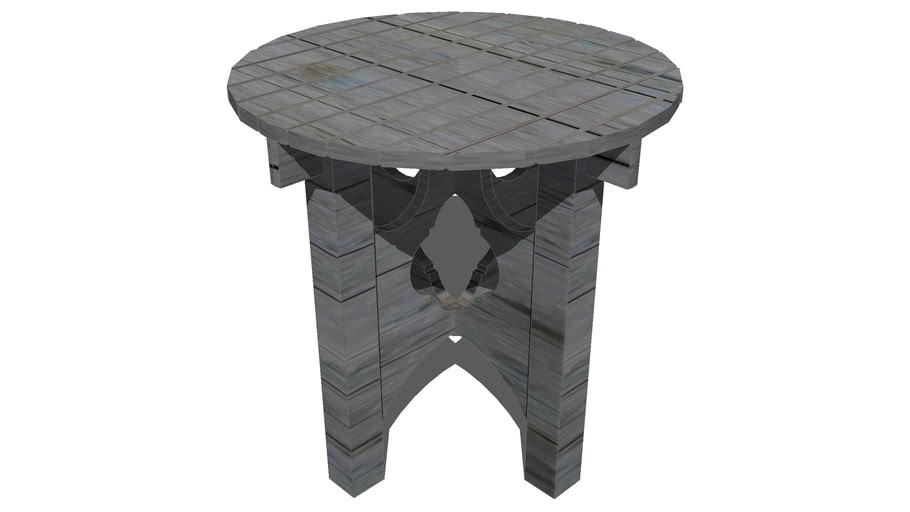 Table, Round Wooden | 3D Warehouse