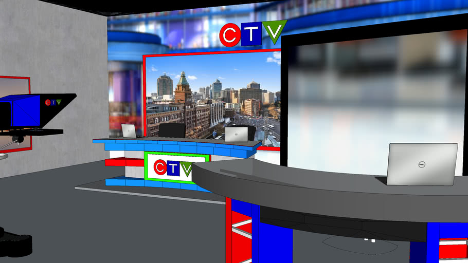 CTV News Toronto Mock Studio | 3D Warehouse