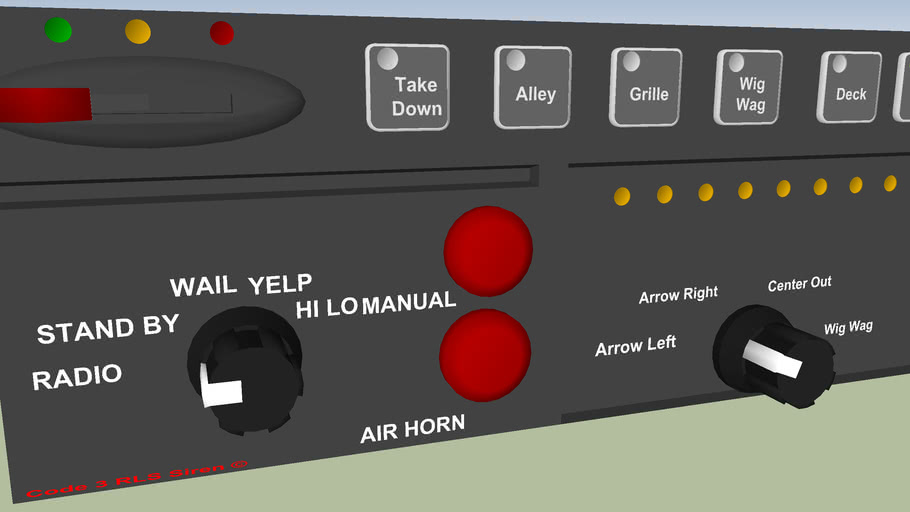 Code 3 RLS Siren | 3D Warehouse