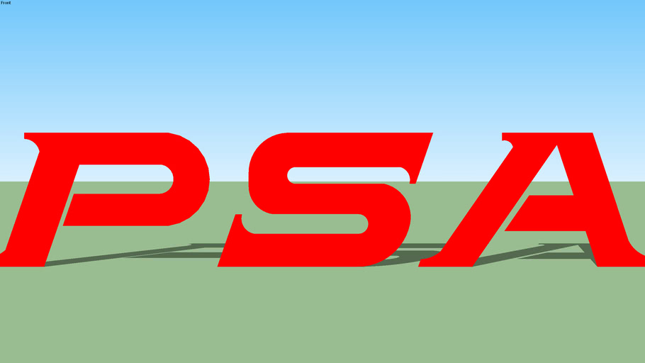 PSA Logo Circa 1965 | 3D Warehouse
