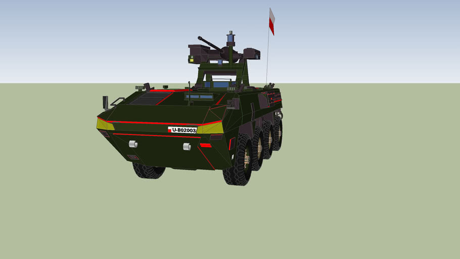 KTO ROSOMAK (AMV PATRIA) + RAFAEL unmanned turret (bushmaster 30mm ...
