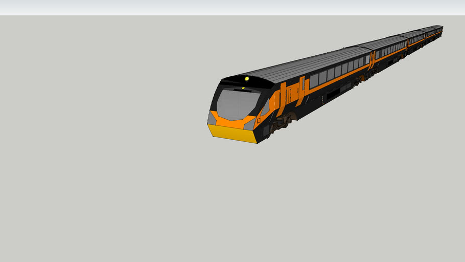 a modern intercity train | 3D Warehouse
