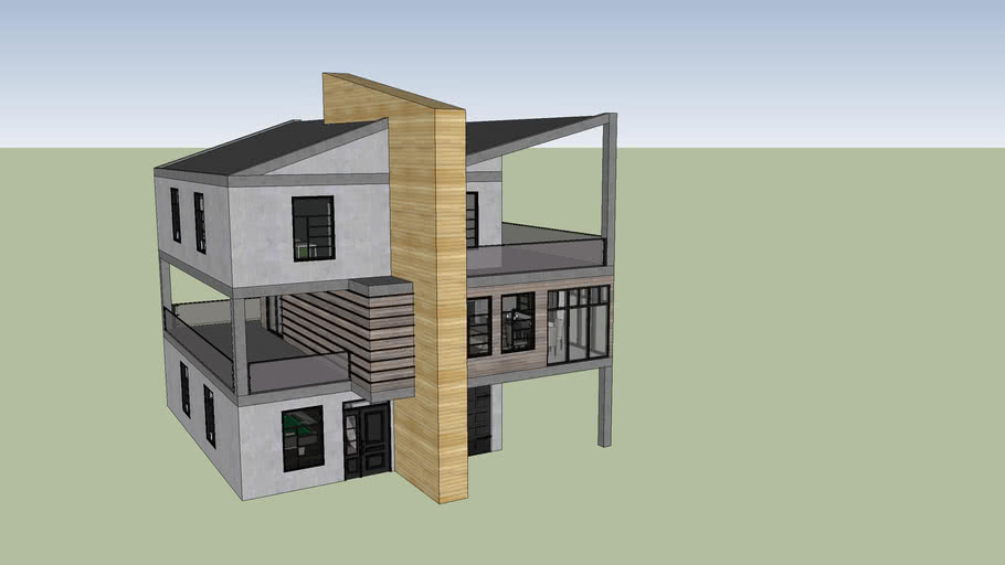 Modern Row House | 3D Warehouse