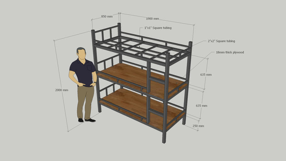 Bunk Bed | 3D Warehouse