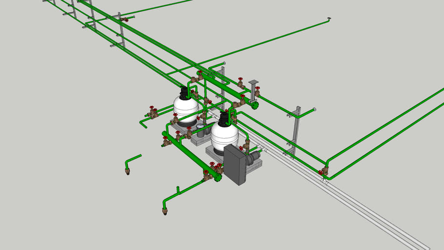 instalasi pompa | 3D Warehouse
