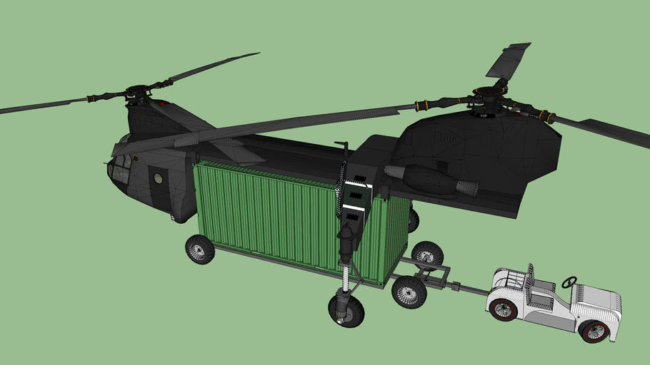 chinook container carrier cart | 3D Warehouse