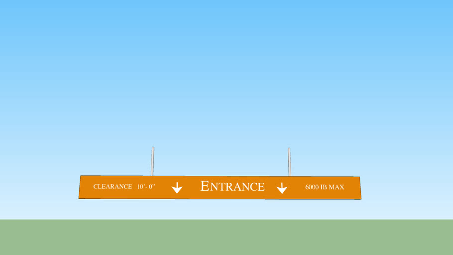 Entrance Sign | 3D Warehouse