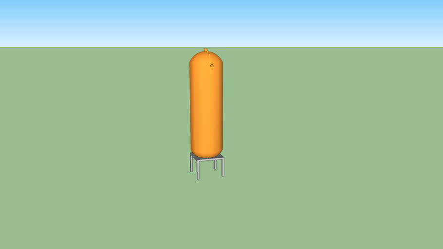 500 Litre Buffer Vessel & Stand | 3D Warehouse