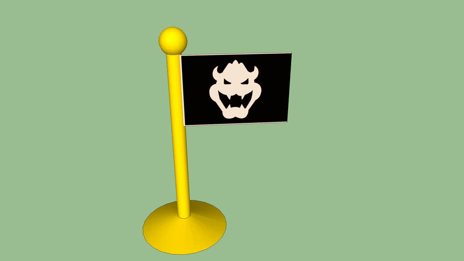 bowser's flag from smg2 | 3D Warehouse