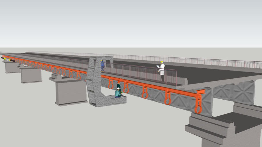 pipeline bridge crossing | 3D Warehouse