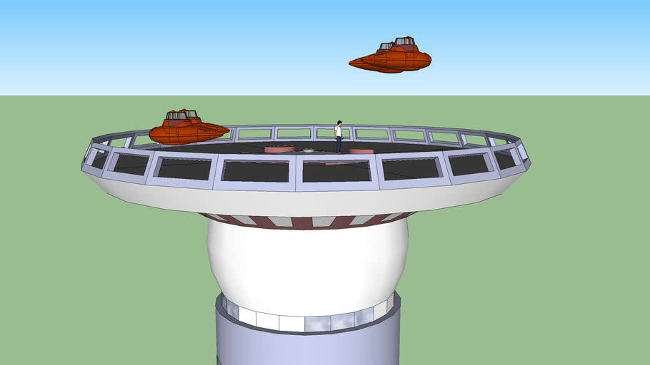 Twin Pod Cloud Cars | 3D Warehouse