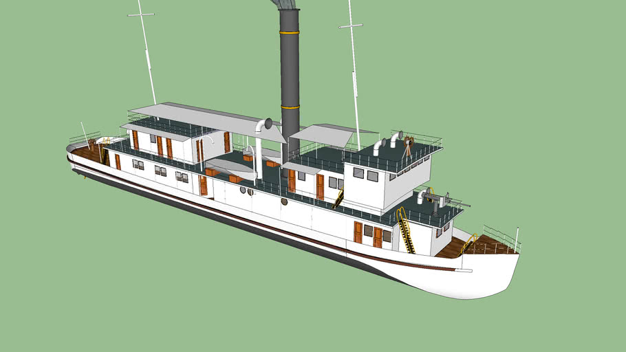 USS San Pablo from 'The Sand Pebbles' | 3D Warehouse