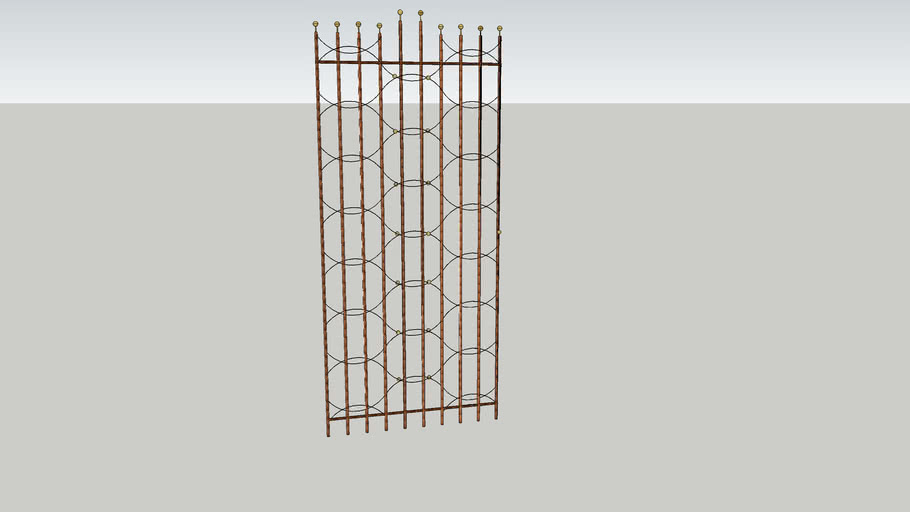 porte fer forgé pour cave | 3D Warehouse