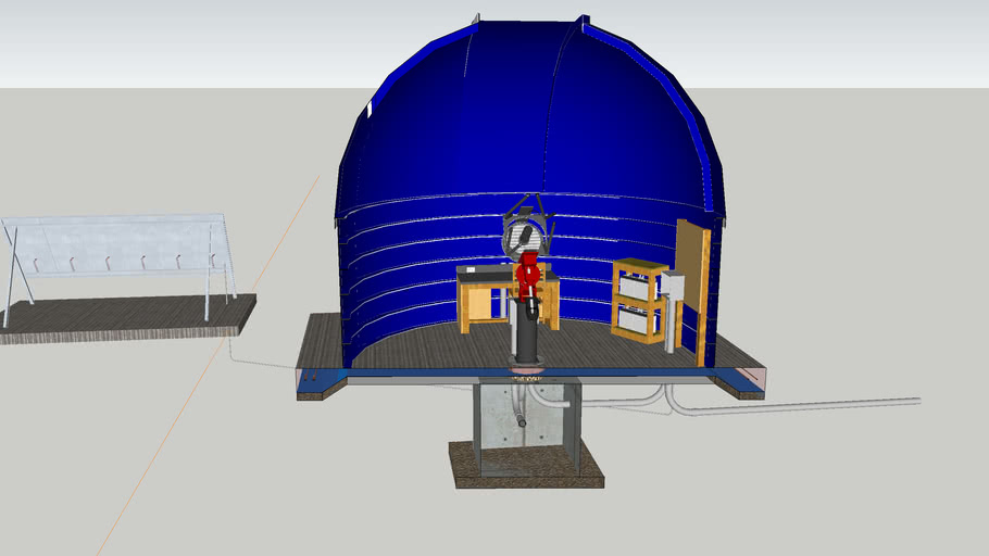 ADA compliant Solar Powered remote controlled observatory | 3D Warehouse
